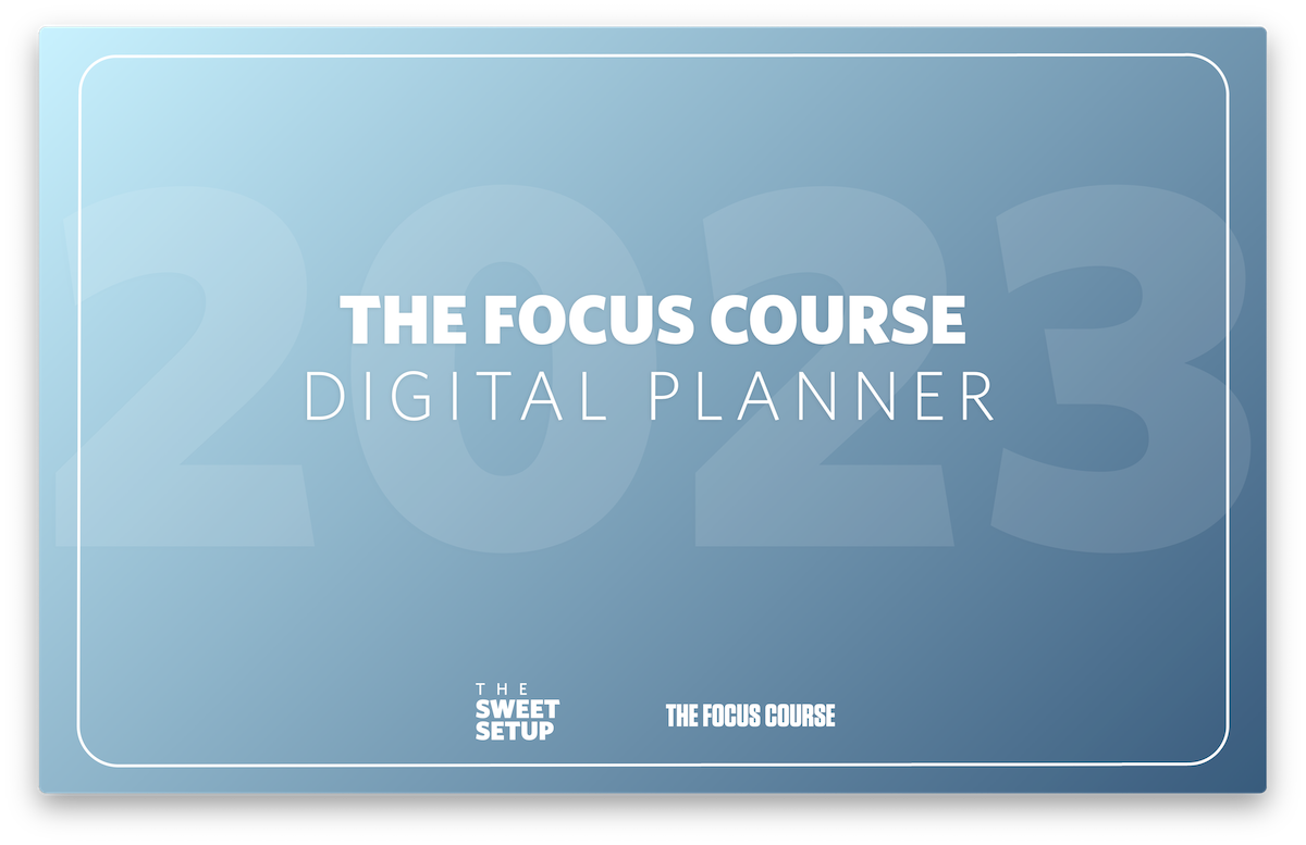 2023 Digital Planner Product Image — The Focus Course